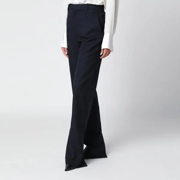 Bottega Veneta Midnight Shetland Wool Trousers