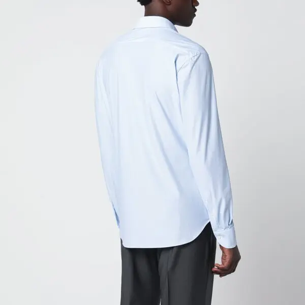 XACUS White Striped Active Twill Shirt