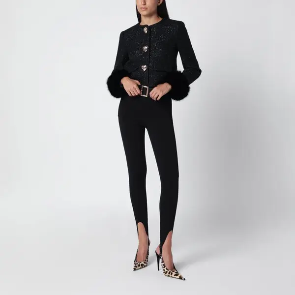 SELF-PORTRAIT Metallic Bouclé Jacket