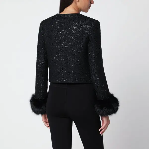 SELF-PORTRAIT Metallic Bouclé Jacket