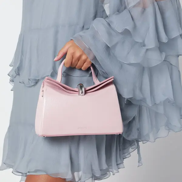 Jacquemus Le Petit Valérie Handbag In Leather, Pale - Pink