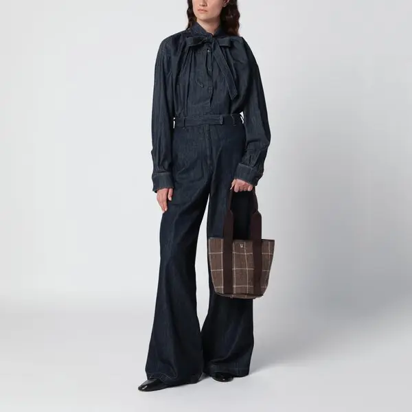 Rue De Verneuil Tartan Traversée Bucket Bag