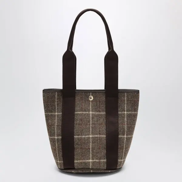 Rue De Verneuil Tartan Traversée Bucket Bag
