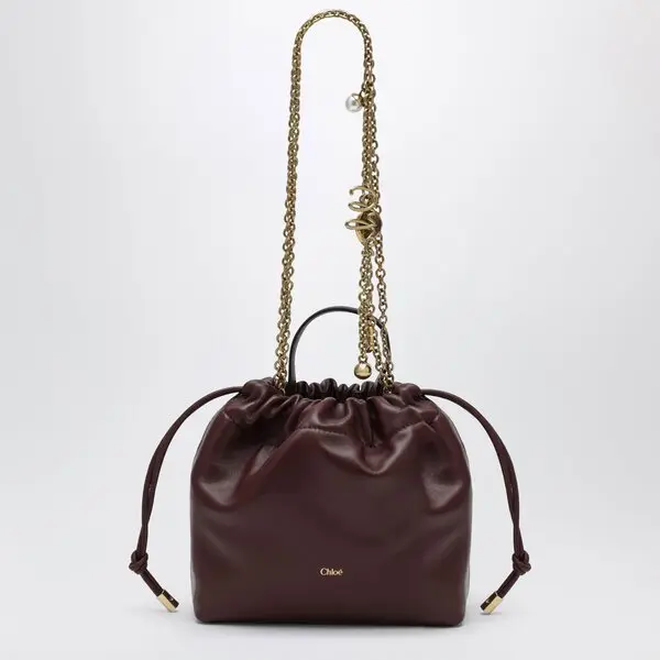 Chloé Icons Mini Shoulder Bag - Burgundy