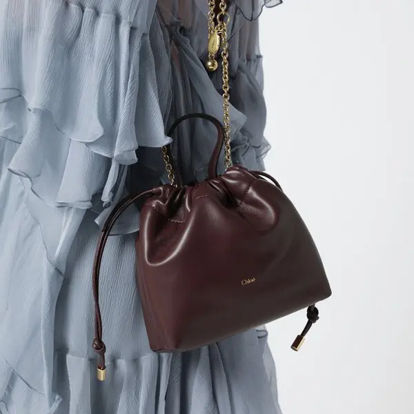 Chloé Icons Mini Shoulder Bag - Burgundy