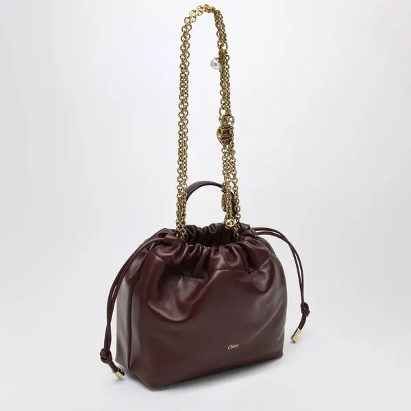 Chloé Icons Mini Shoulder Bag - Burgundy