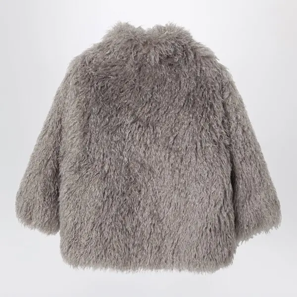 DOUUOD Taupe Faux Fur-effect Coat