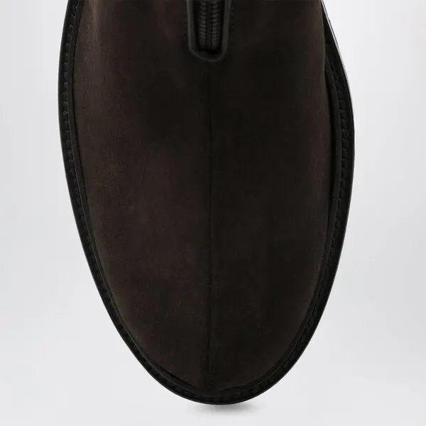 THE ROW Hike Mocha Suede Ankle Boot