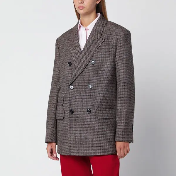 AMI Paris And Black Double-breasted Wool Blazer