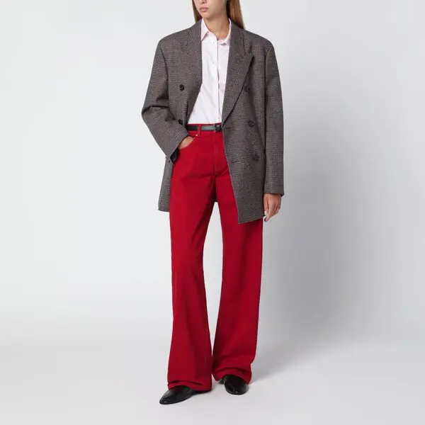AMI Paris And Black Double-breasted Wool Blazer