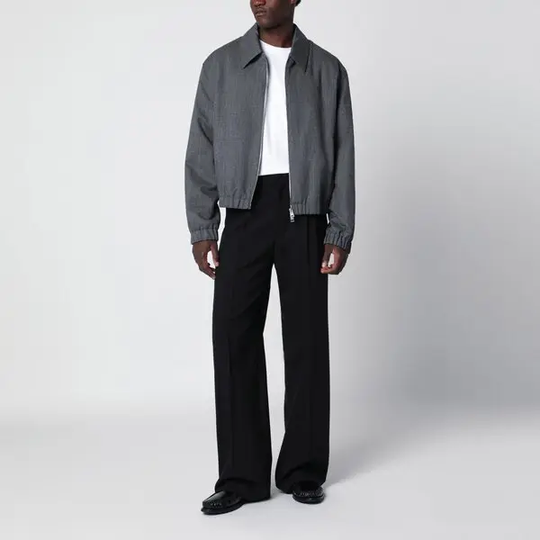 AMI Paris Carbon Padded Jacket In Virgin Wool