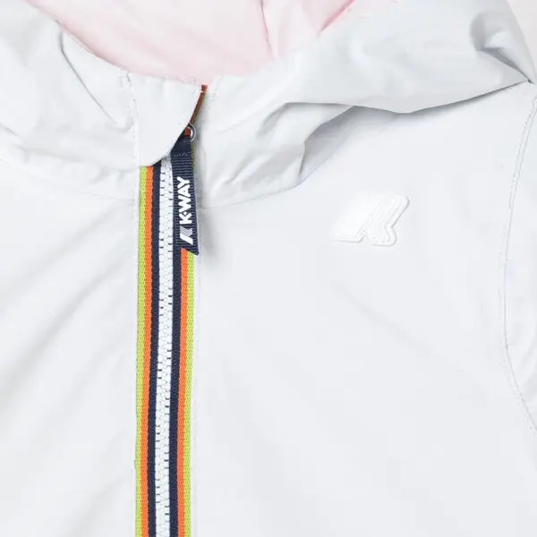 K-WAY White/pink Jack Thermo Reversible Jacket
