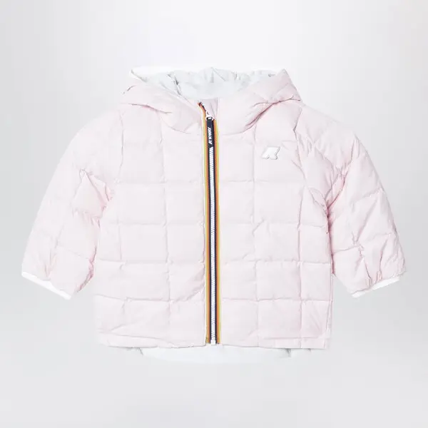 K-WAY White/pink Jack Thermo Reversible Jacket - Multicolor