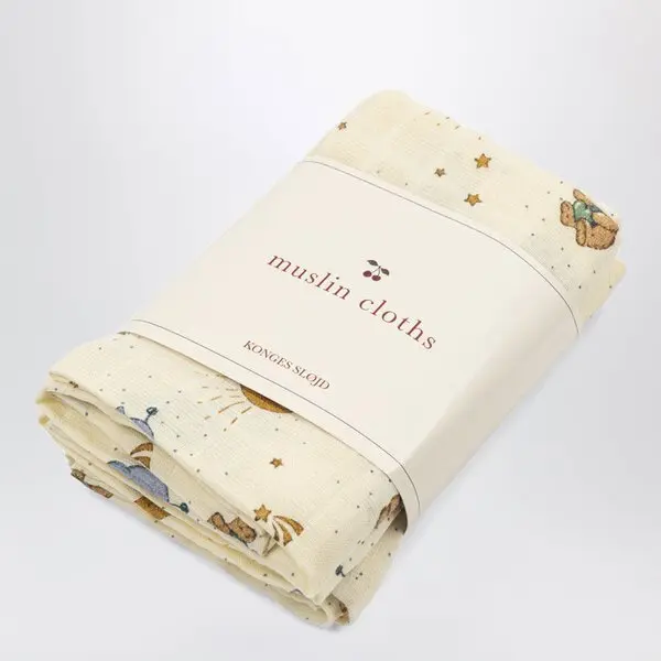KONGES SLØJD Pack Of 3 Organic Cotton Cloths