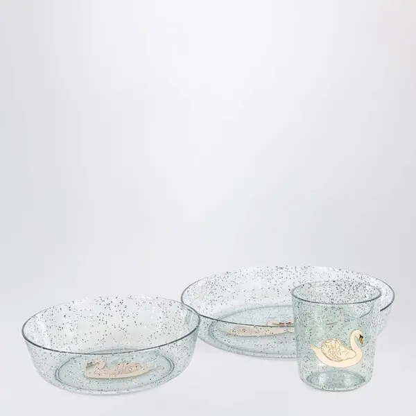 KONGES SLØJD Sparkly Blue Pctg Dinner Set