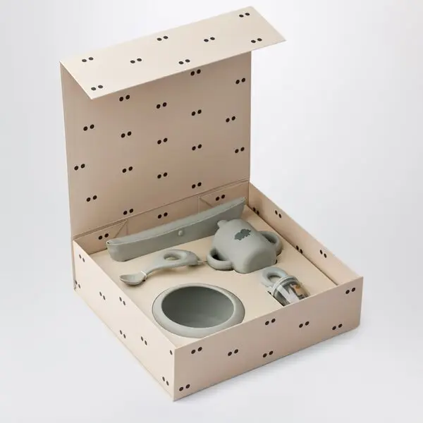 LIEWOOD Blue Mileah Silicone Feeding Set