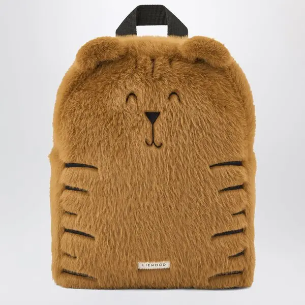 LIEWOOD Caramel Denise Tiger Plush Backpack - Brown