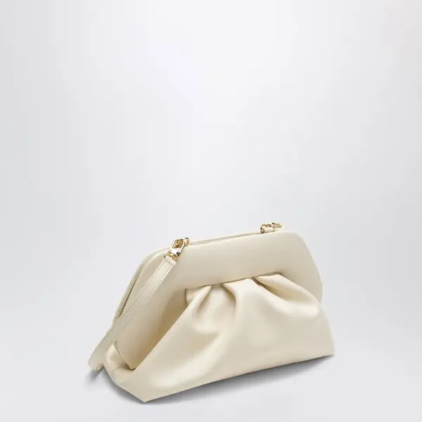 THEMOIRE Butter Cream Polyurethane Handbag - White