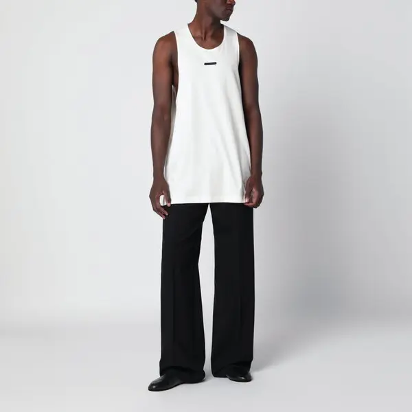 Fear Of God Essential Ivory Cotton Tank Top
