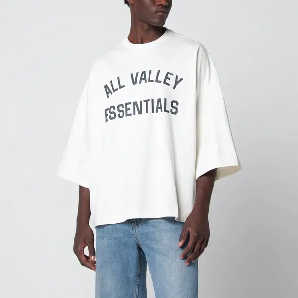 Fear Of God Ivory Cotton Merch T-shirt