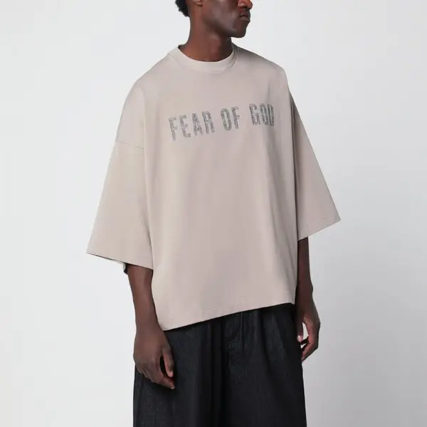 Fear Of God Greige Merch Cotton T-shirt