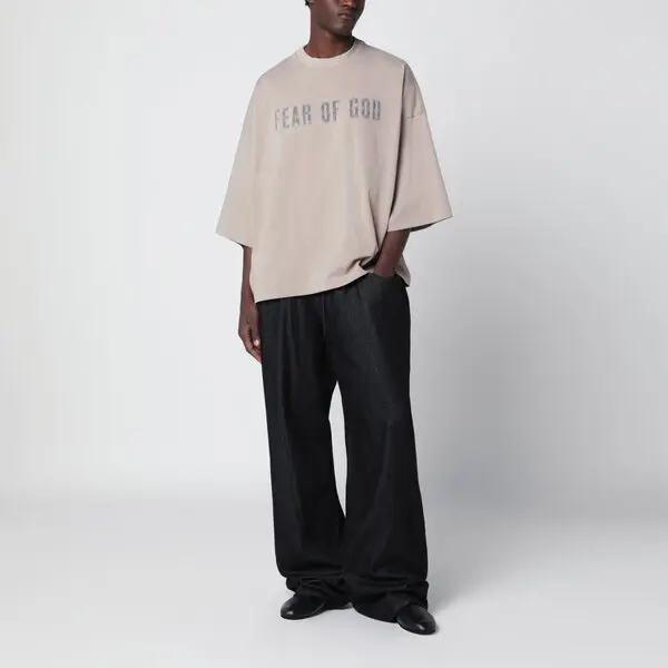 Fear Of God Greige Merch Cotton T-shirt