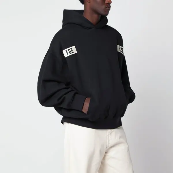 Fear Of God 90s Cotton Hoodie - Black