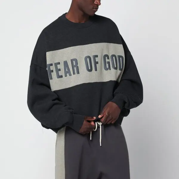 Fear Of God Dark Mélange Cotton Fleece Sweatshirt - Grey