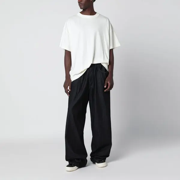 Fear Of God Ivory Essentials T-shirt In Tri-blend Jersey