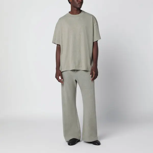 Fear Of God Essentials Seal Heather T-shirt In Tri-blend Jersey - Grey