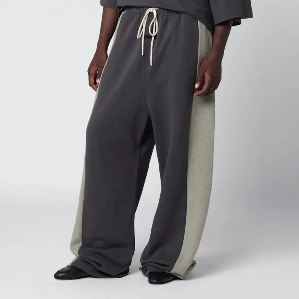 Fear Of God Paneled Lounge Pant Cotton Jogging Trousers - Grey