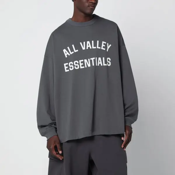 Fear Of God Merch Long-sleeved Cotton T-shirt - Grey