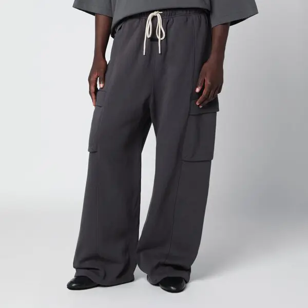 Fear Of God Iron Cargo Jogging Trousers In Cotton Fleece - Grey