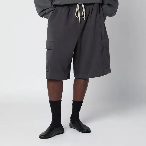 Fear Of God Iron Cargo Bermuda Shorts In Cotton Fleece - Grey