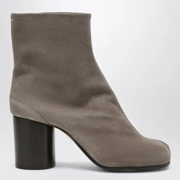 MAISON MARGIELA Taupe Suede Tabi Ankle Boots - Beige