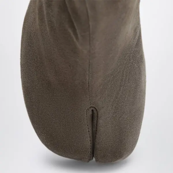 MAISON MARGIELA Taupe Suede Tabi Ankle Boots