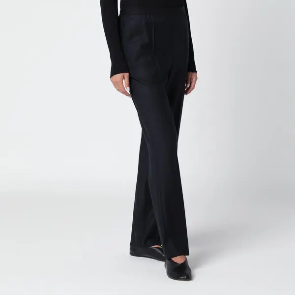 MAISON MARGIELA Straight Navy Virgin Wool Trousers