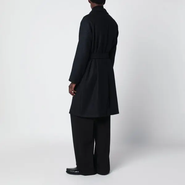 Tagliatore Wool-blend Coat With Belt