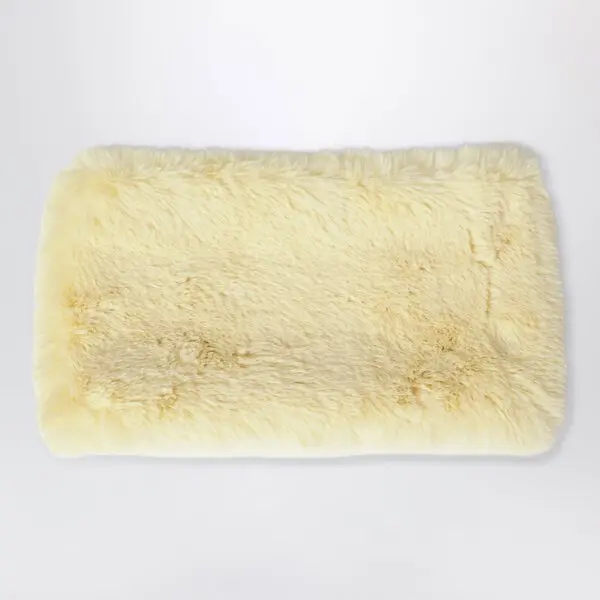 THE FRANKIE SHOP Light Faux Fur-effect Collar - Yellow