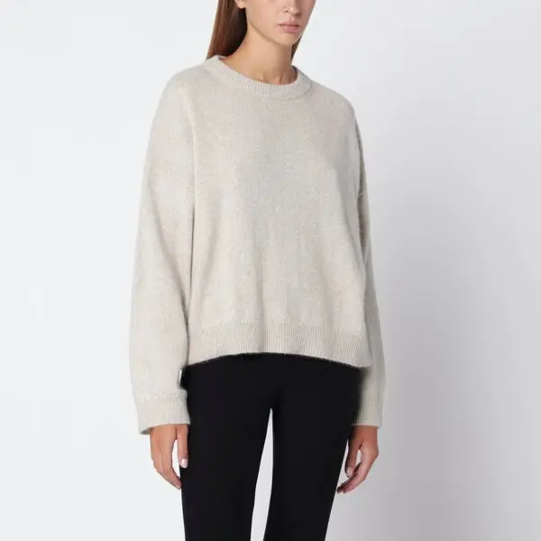 Loulou De Saison Light Tristan Sweater In Wool Blend - Grey