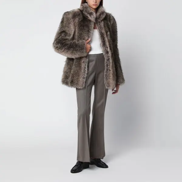 THE FRANKIE SHOP Dessa Mélange Wool Trousers