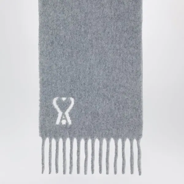 AMI Paris De Coeur Scarf - Grey