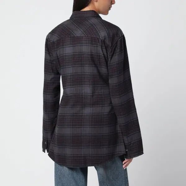Our Legacy Daisy Checked Cotton Flannel Shirt