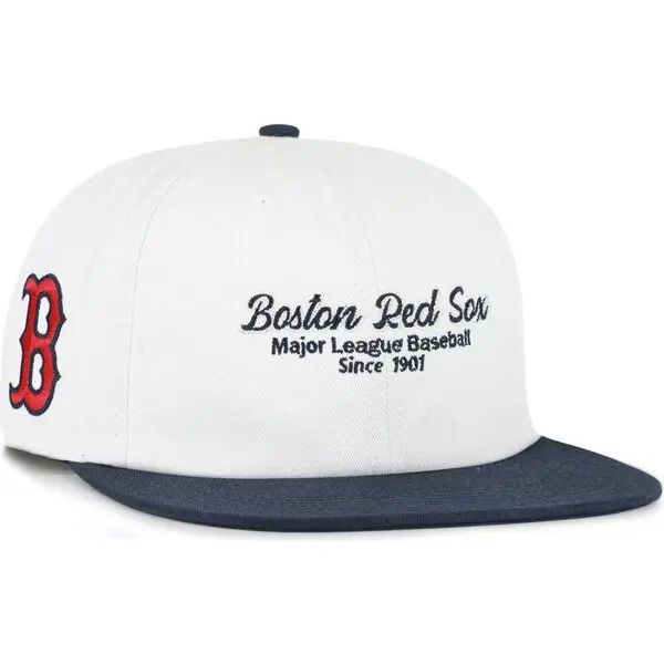 '47 Navy Boston Red Sox Script Stack Relaxed Captain Snapback