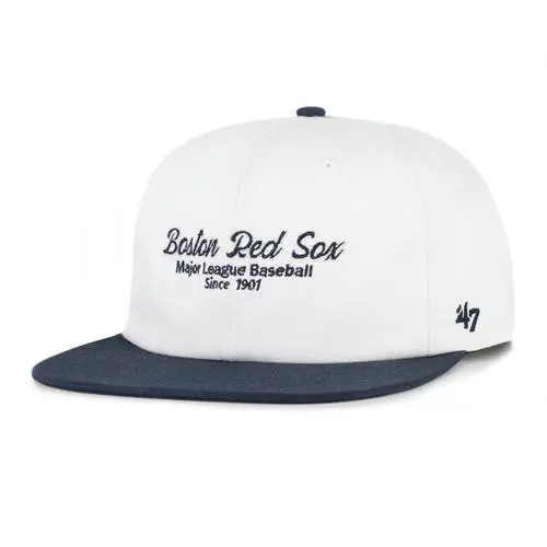 '47 Navy Boston Red Sox Script Stack Relaxed Captain Snapback