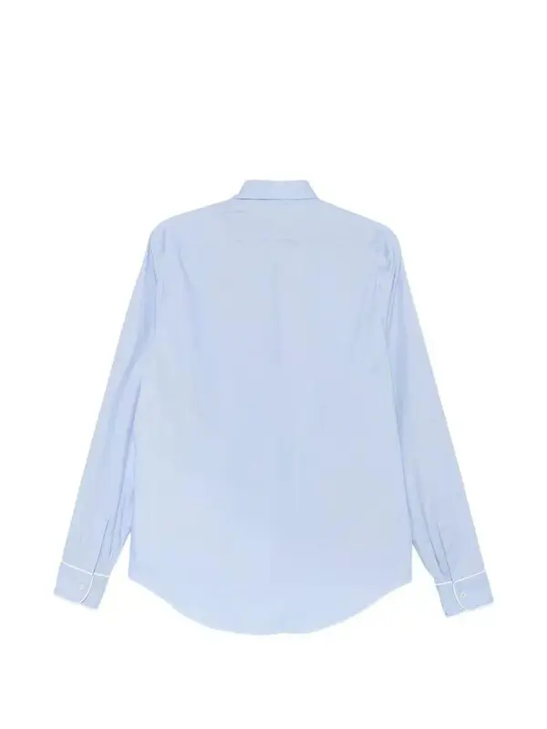 MAISON JEJIA Mami Piped-trim Chest-pocket Shirt - Blue