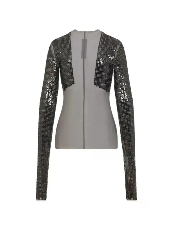 Rick Owens Dennis Sequin-embellished T-shirt