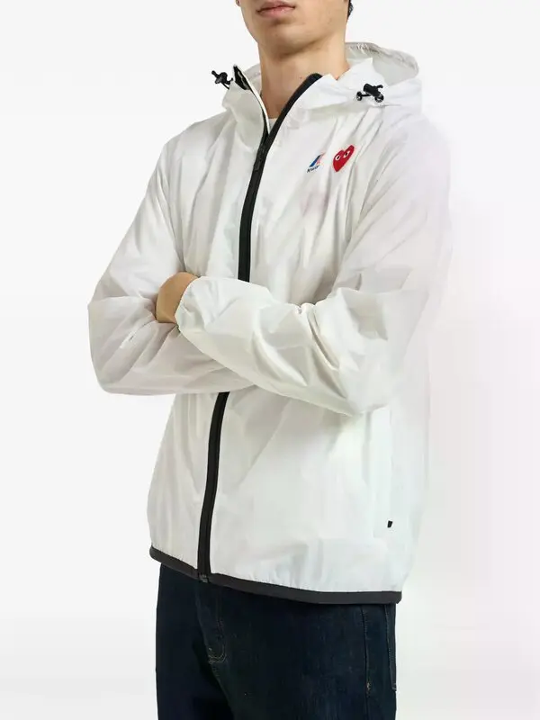 Play Comme Des Garcon Heart-patch Hooded Jacket