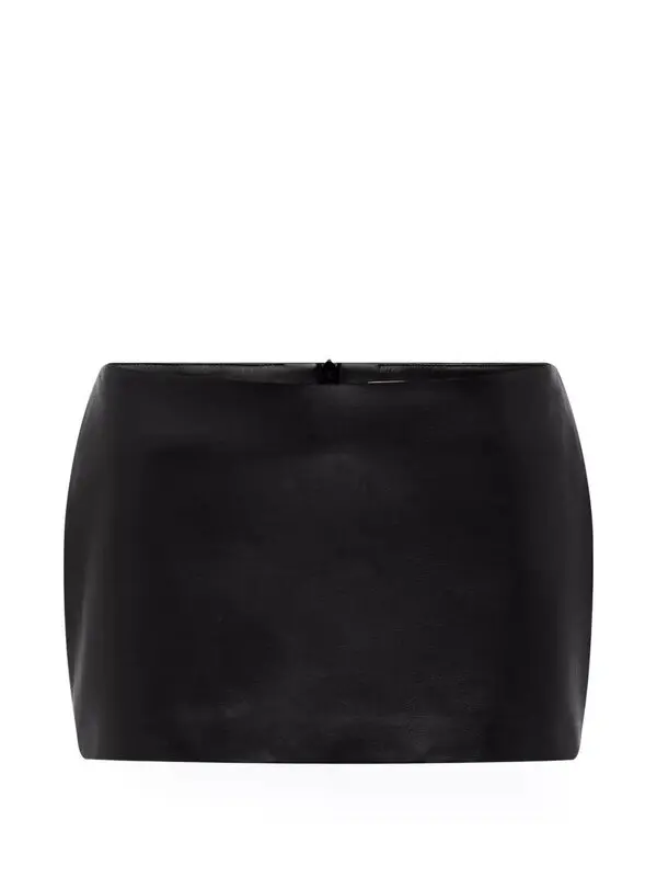 Alex Perry Low-rise Leather Mini Skirt