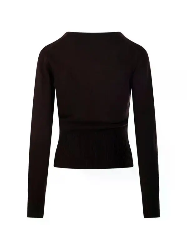 Max Mara Ribbed-knit Scoop-neck Sweater